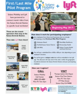 Solano Mobility | Solano Mobility Partners with Lyft for a First Last ...
