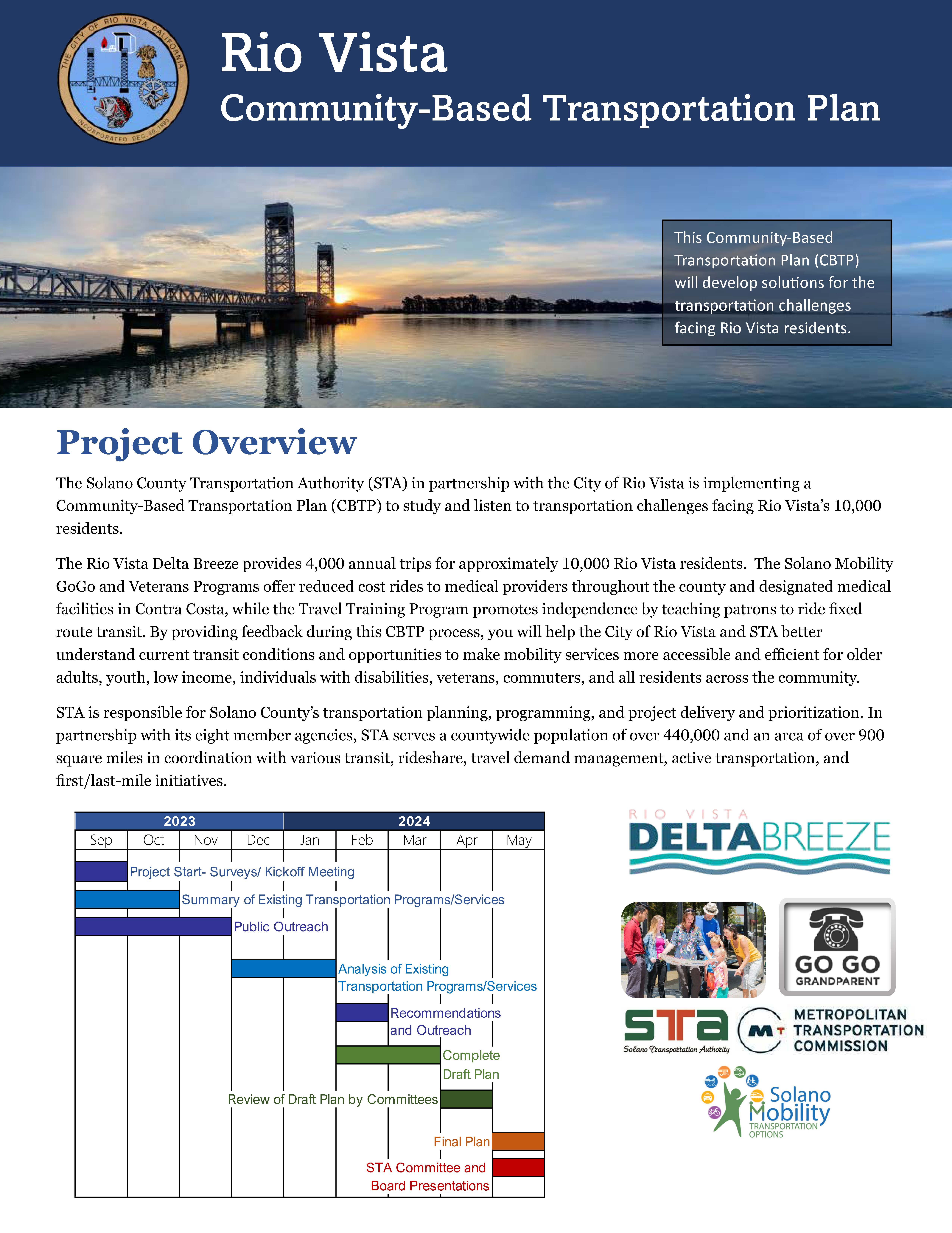 Solano Mobility | Rio Vista Community Based Transportation Plan
